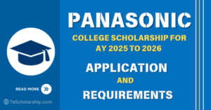Panasonic Scholarship 2025 to 2026 Application | Apply Now